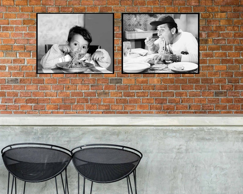 Alberto Sordi Eating Spaghetti Canvas, Alberto Sordi Eating Macaron ...