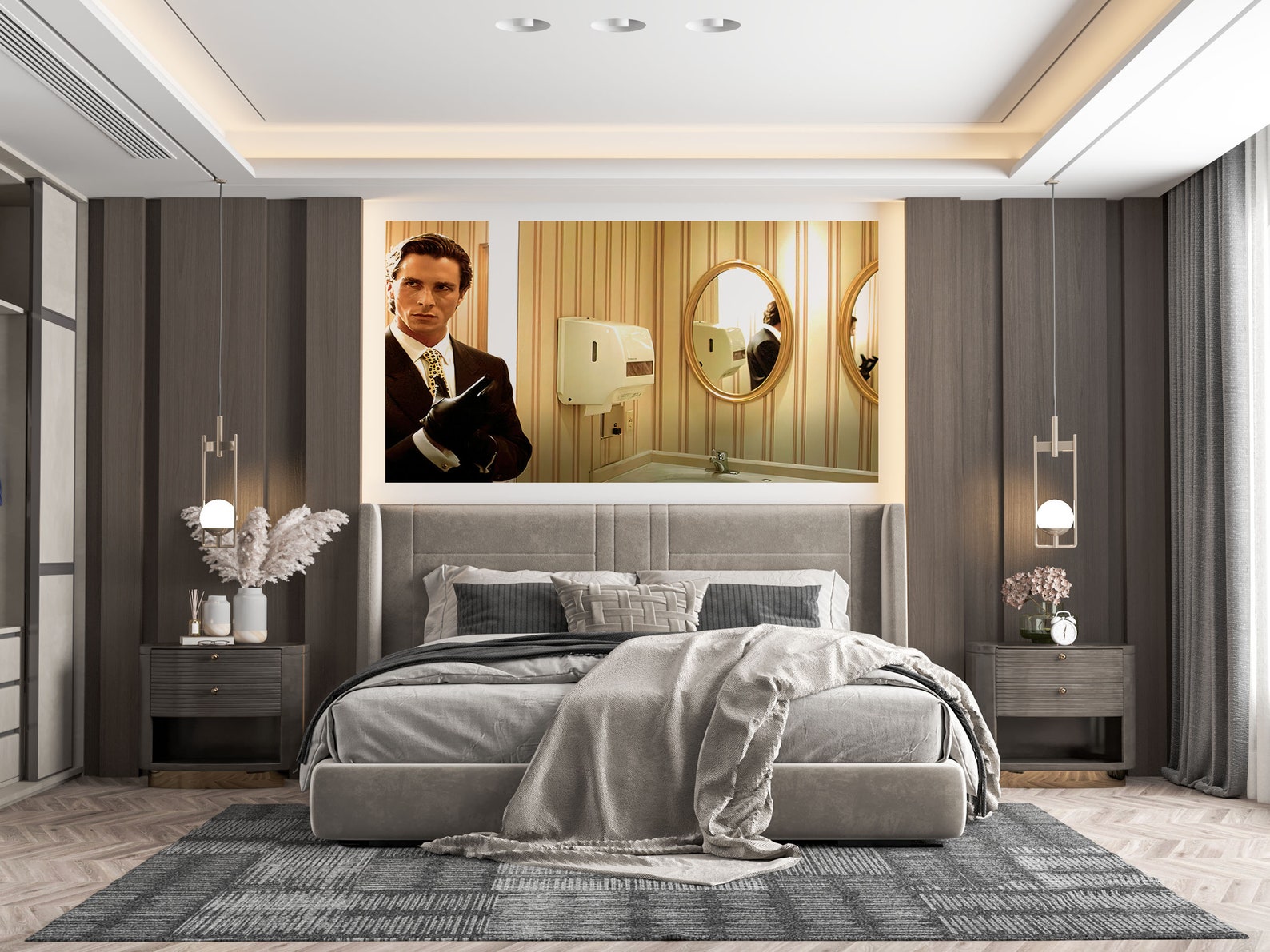 American Psycho Patrick Bateman Poster Printable Bathroom - Etsy