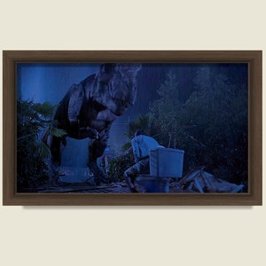 Jurassic Park Movie Poster Funny Bathroom Wall Art Print | Etsy