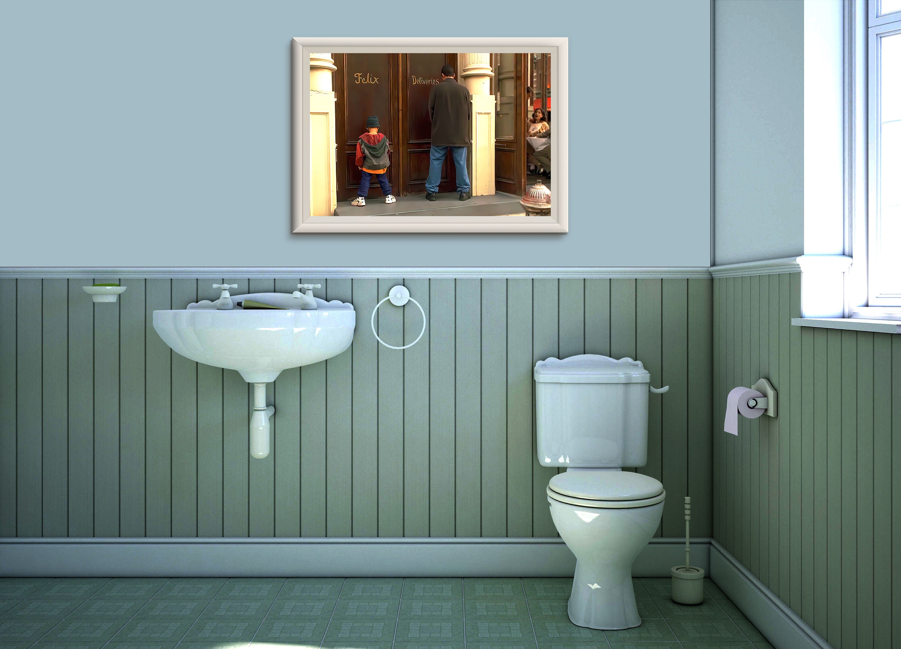 Big Daddy Movie Poster Funny Bathroom Print Bathroom Wall Etsy