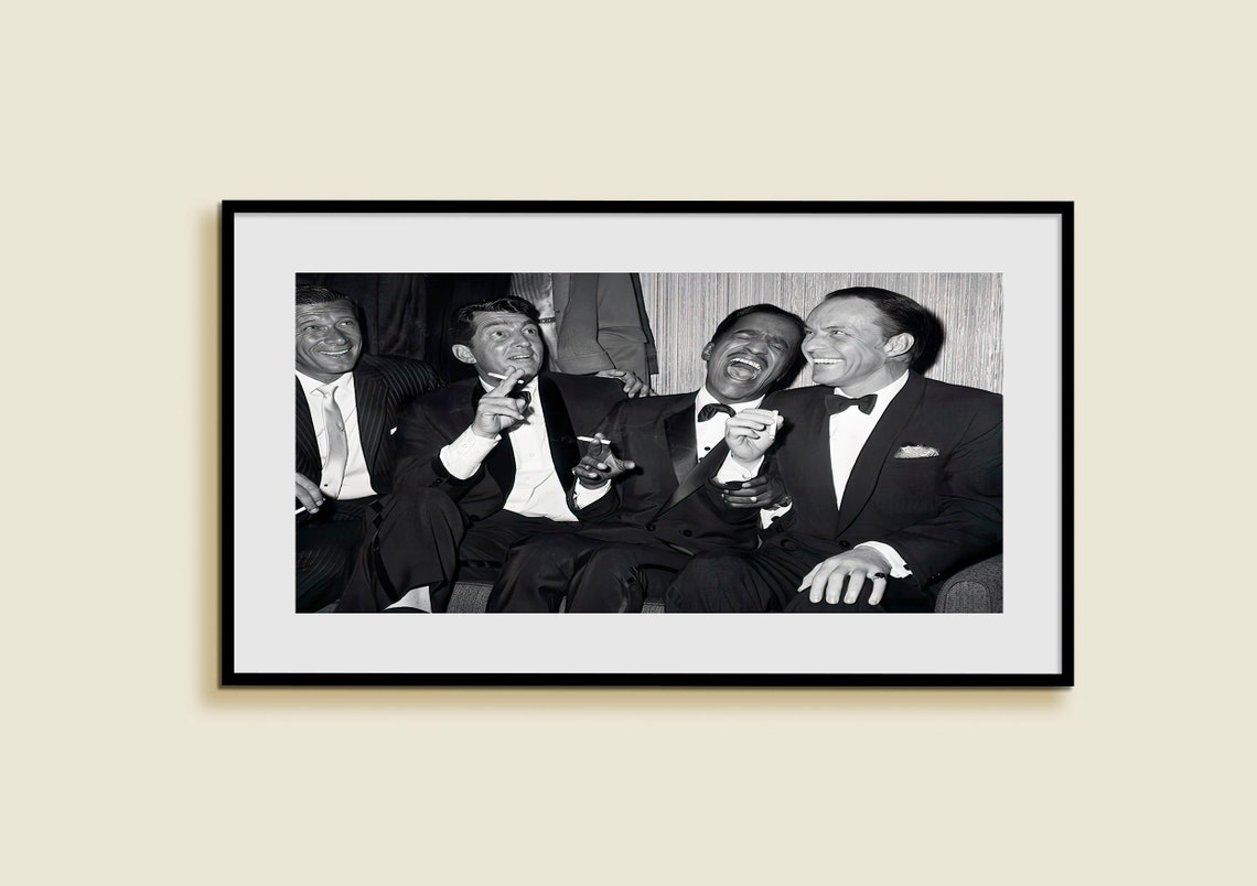 The Rat Pack Poster Dean Martin Sammy Davis Jr and Frank - Etsy
