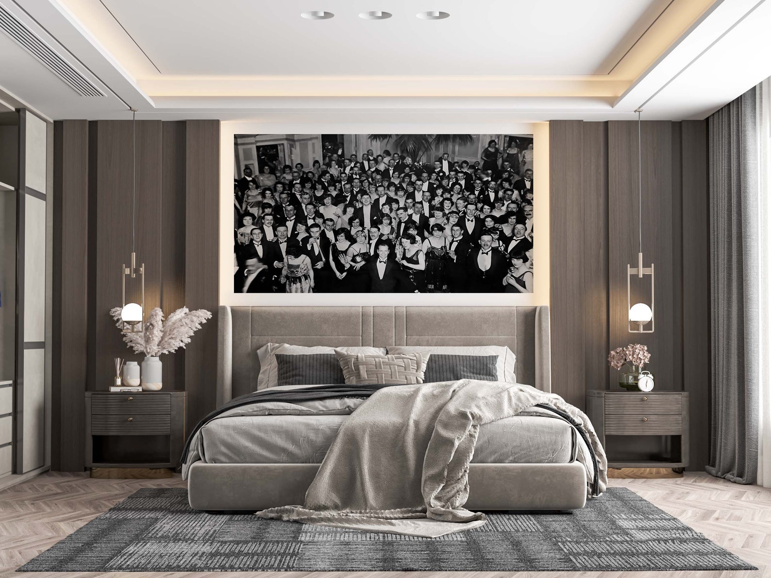 The Shining Overlook Hotel Dinner Ball, Vintage Black and White Photo ...
