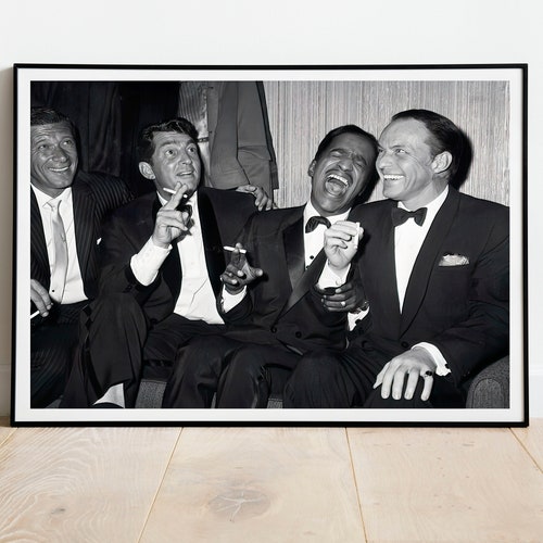 The Rat Pack Poster Dean Martin Sammy Davis Jr and Frank - Etsy