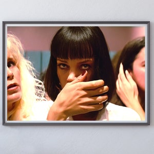 Pulp Fiction Movie Poster, Mia Wallace, Printable Bathroom Wall Art ...