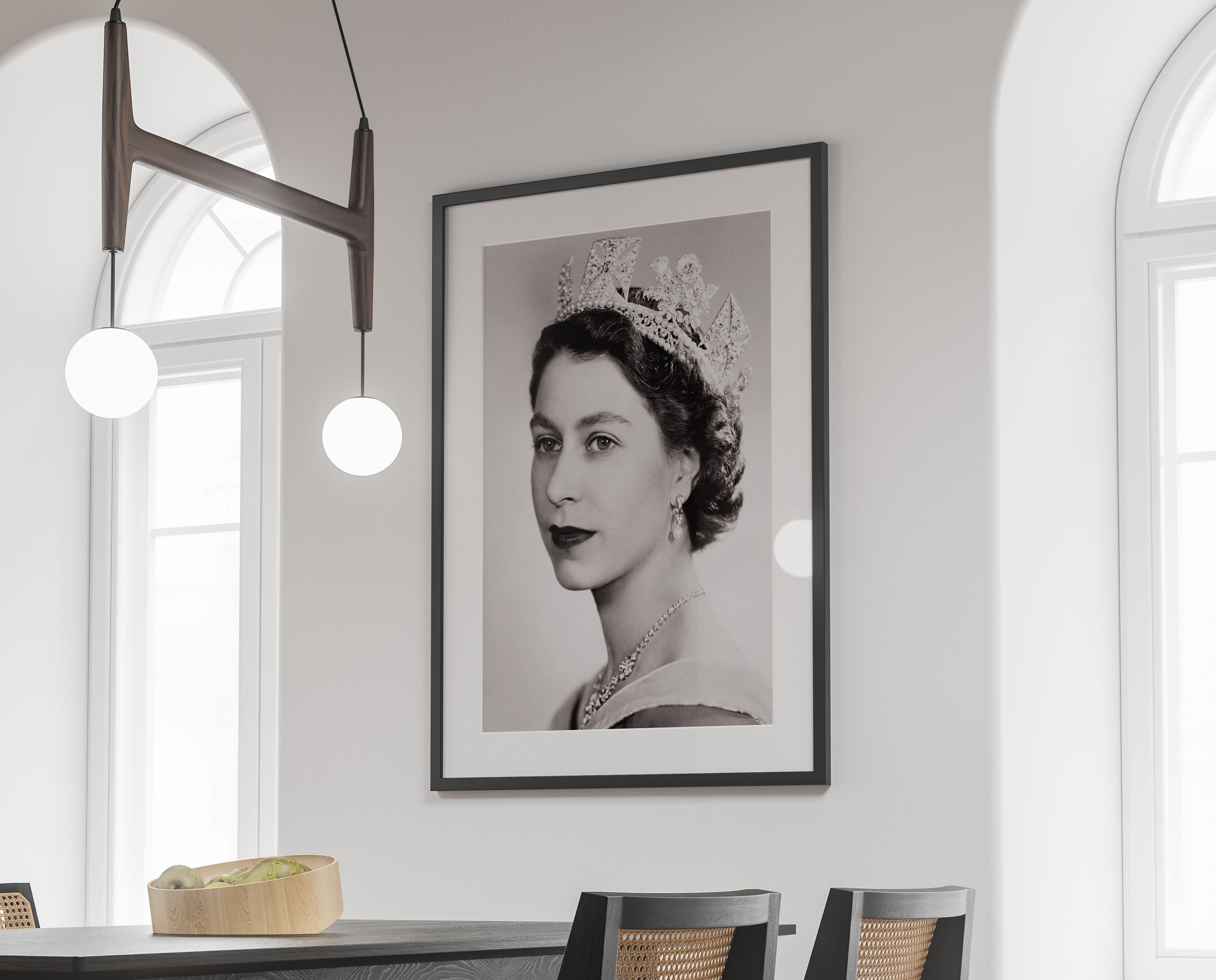 Queen Elizabeth Poster Vintage Print Queen Elizabeth Print - Etsy