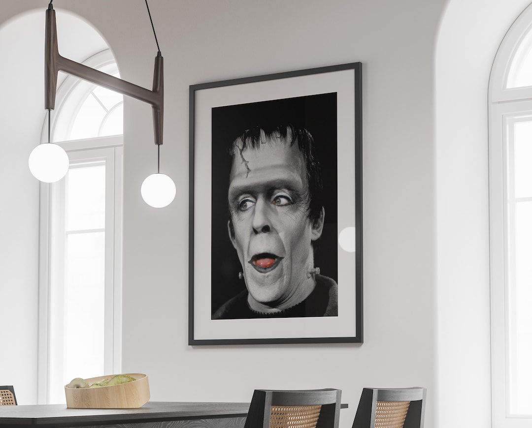 The Munsters Poster, Halloween Wall Decor, Herman Munster, Monster ...