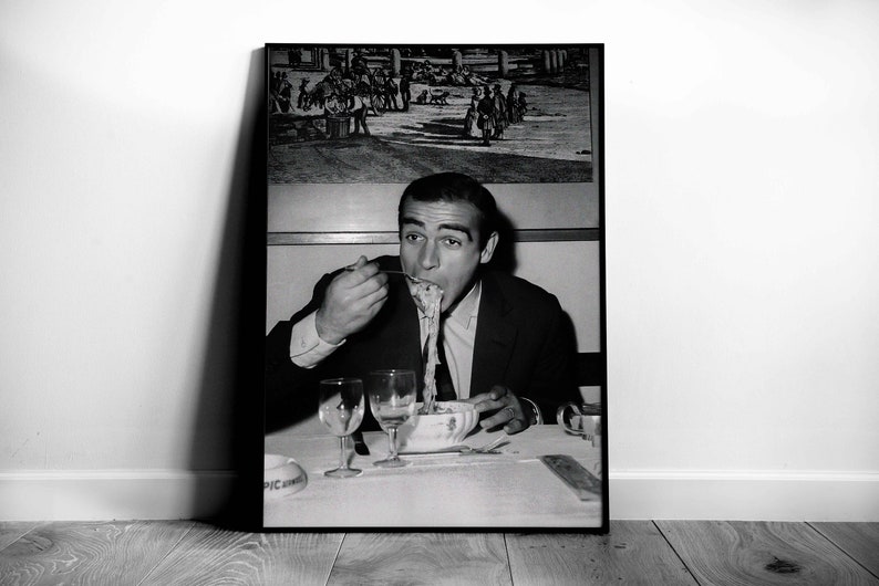 James Bond Spaghetti Vintage Black White Print (digital Download) - Etsy