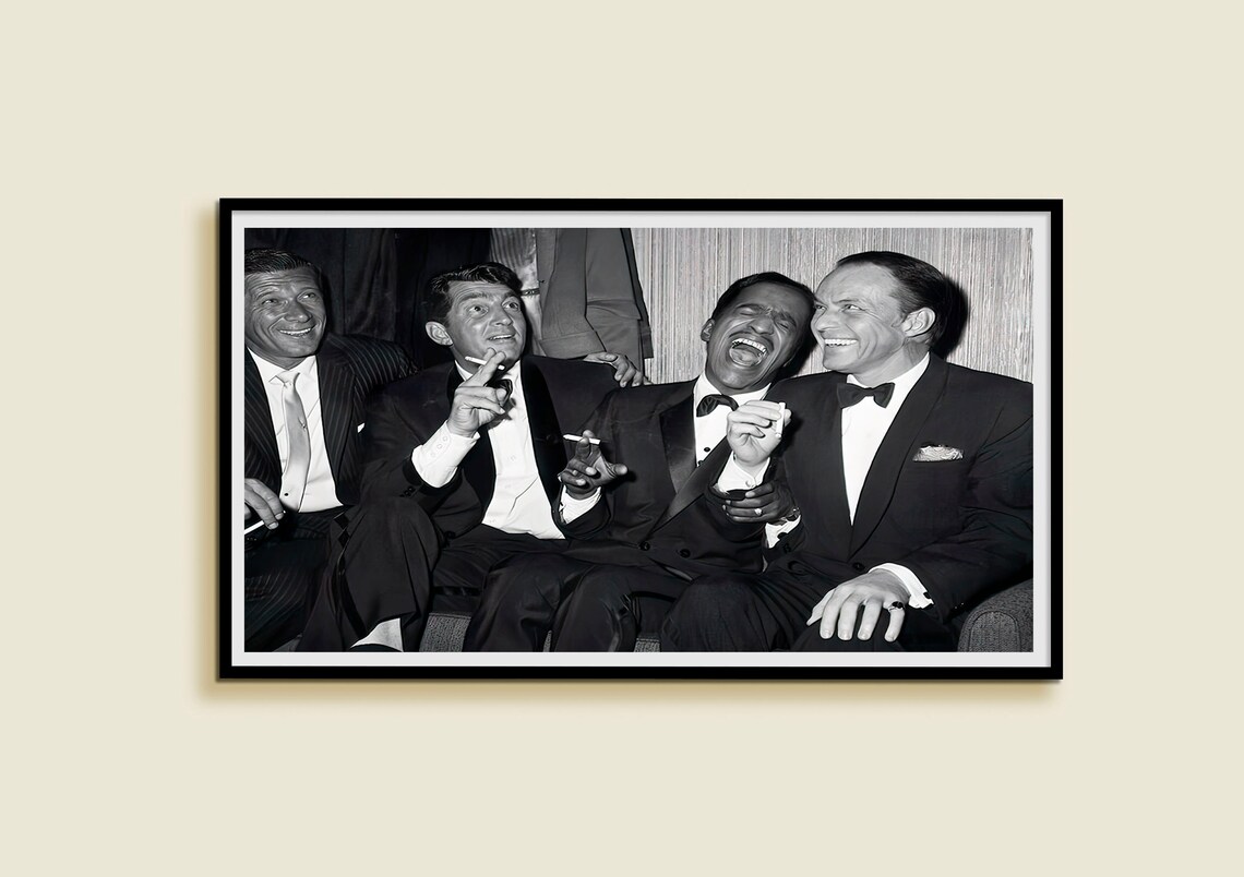 The Rat Pack Poster Dean Martin Sammy Davis Jr and Frank - Etsy