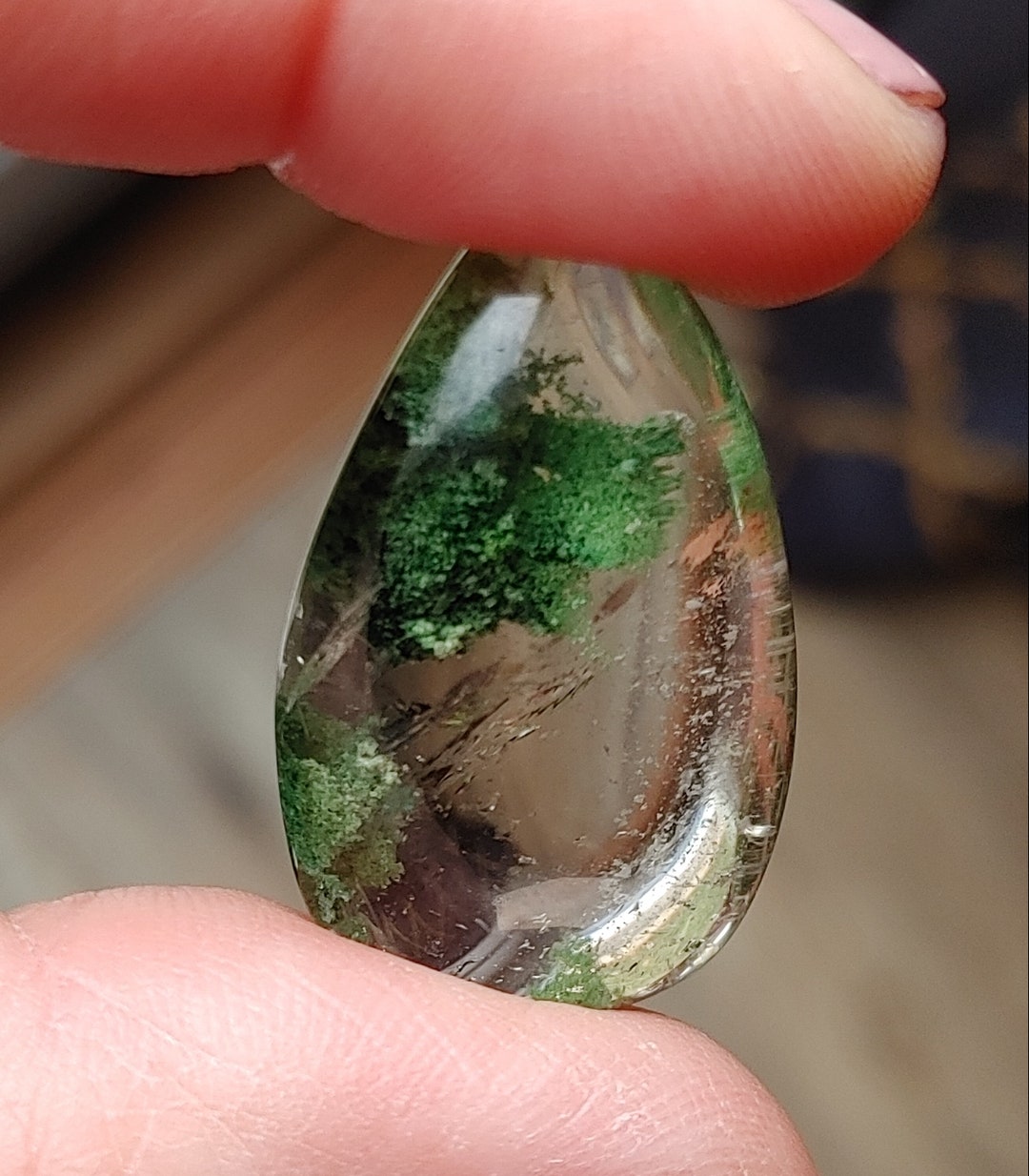 Natural Green Phantom Ghost Quartz Crystal - Etsy