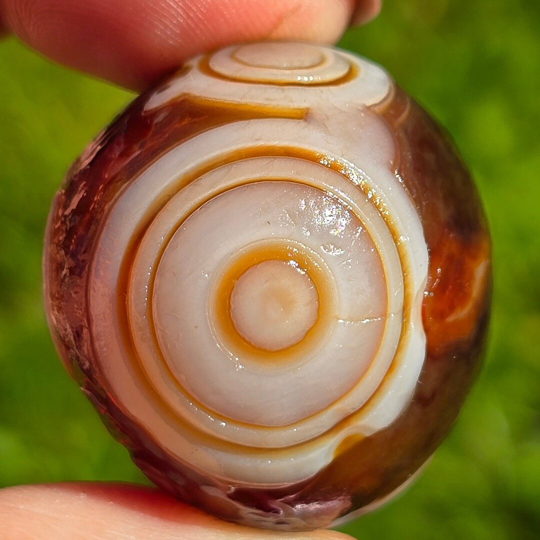 Rare Orange Eye Agate. Shaman Stone. Evil Eye Protection. - Etsy