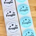 Circle Fragile Stickers, Small Business Stickers - Etsy