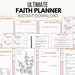 Ultimate Faith Planner Bundle, Printable Prayer Journal, Bible Reading ...