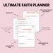 Ultimate Faith Planner Bundle, Printable Prayer Journal, Bible Reading ...