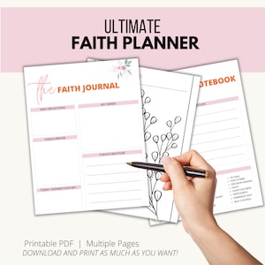 Ultimate Faith Planner Bundle, Printable Prayer Journal, Bible Reading ...