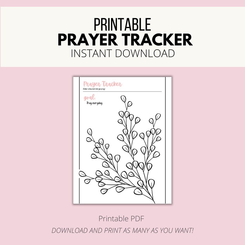 Printable Prayer Tracker, Prayer Planner, Prayer Journal, Faith Journal ...