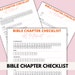 Bible Chapter Checklist Printable, Bible Journaling, Bible Tracker ...