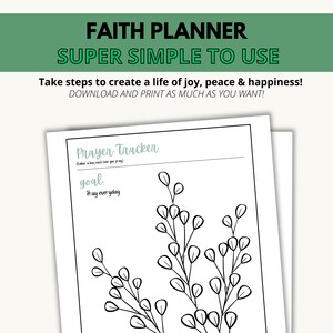 Ultimate Faith Planner Printable Bundle, Prayer Journal, Bible Reading ...