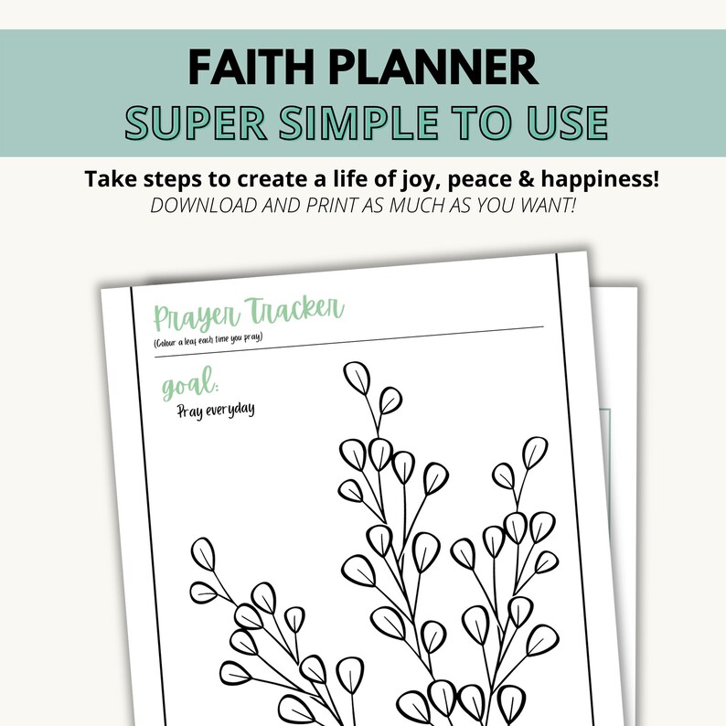 Ultimate Faith Planner Bundle, Printable Prayer Journal, Bible Reading ...