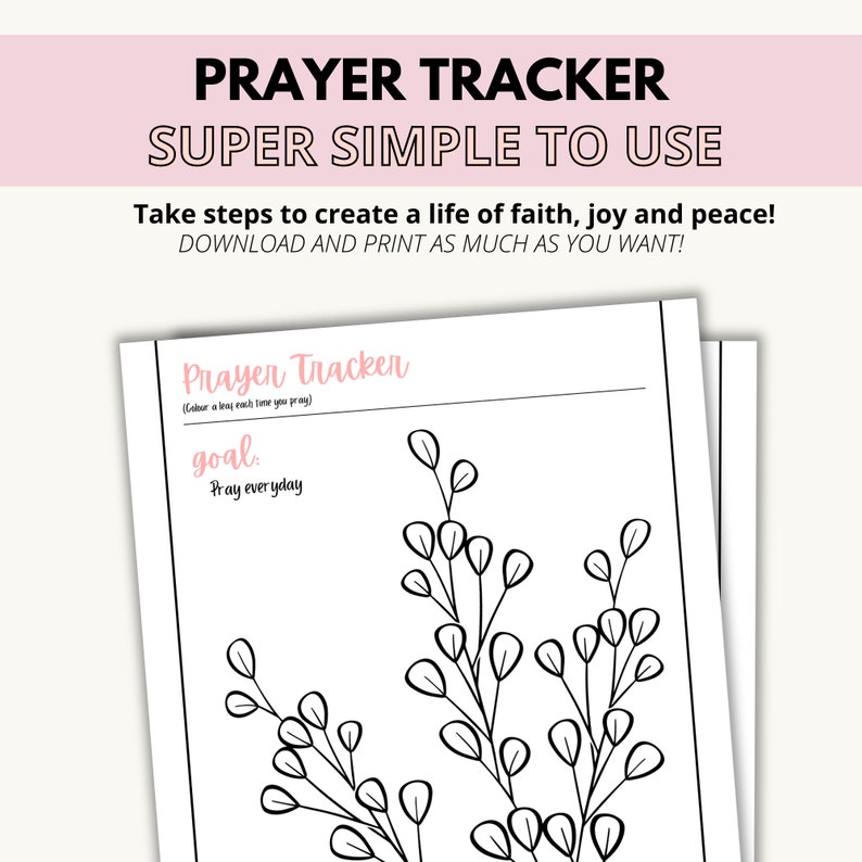 Printable Prayer Tracker, Prayer Planner, Prayer Journal, Faith Journal ...