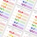 Eat the Rainbow Food Chart Printable, Eat the Rainbow Checklist, Kids ...