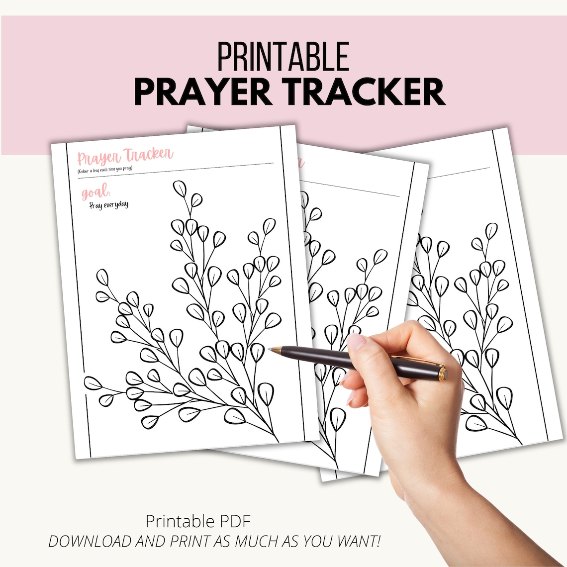 Printable Prayer Tracker, Prayer Planner, Prayer Journal, Faith Journal ...