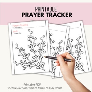Printable Prayer Tracker, Prayer Planner, Prayer Journal, Faith Journal ...