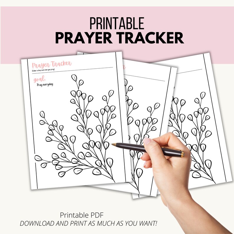 Printable Prayer Tracker, Prayer Planner, Prayer Journal, Faith Journal ...