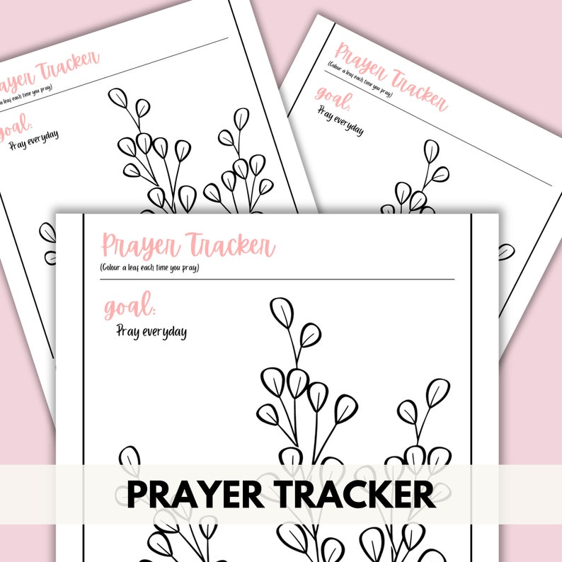 Printable Prayer Tracker, Prayer Planner, Prayer Journal, Faith Journal ...