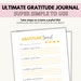 Gratitude Journal Printable, Mindfulness Wellness Log, Gratitude ...