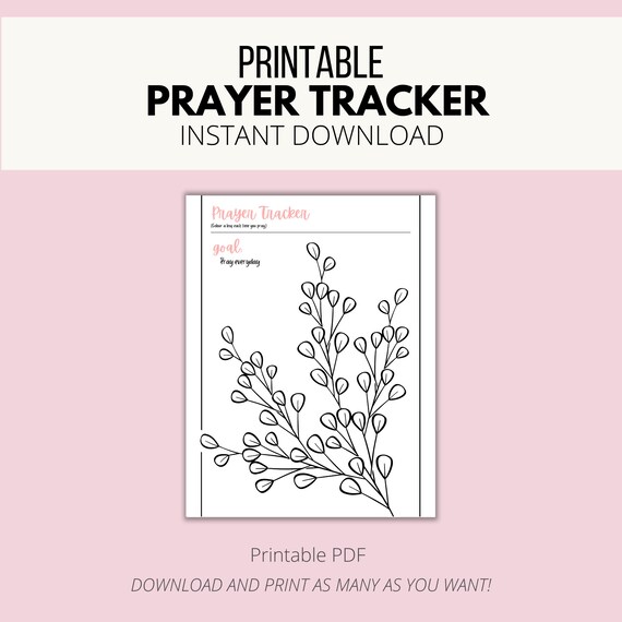 Printable Prayer Tracker Prayer Planner Prayer Journal - Etsy