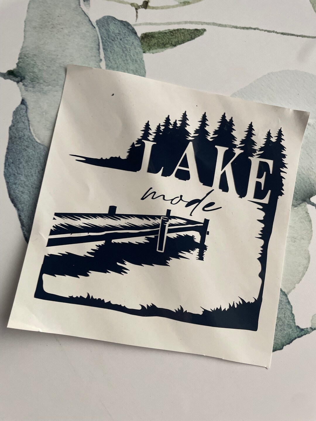 Lake Mode Vinyl Decal| Lake Decal | Lake Sticker | for Tumbler | Phone ...