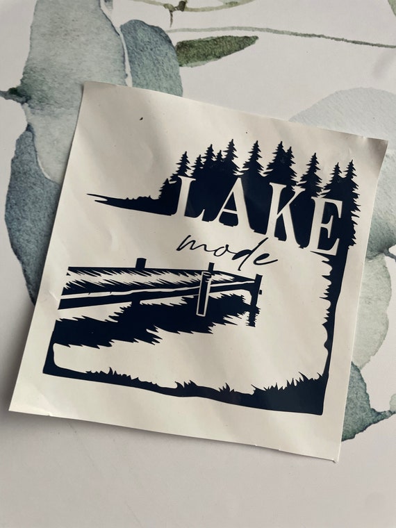 Lake Mode Vinyl Decal Lake Decal Lake Sticker for Tumbler | Etsy
