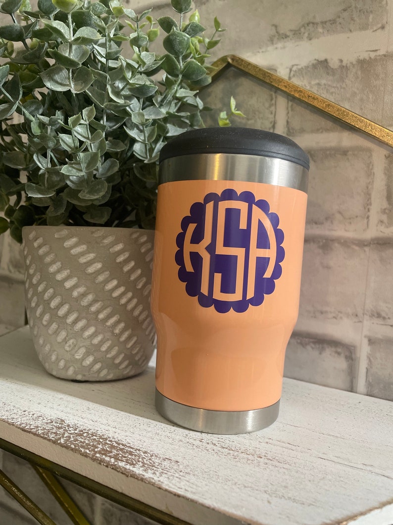 Monogram Decal Monogram Vinyl Decal Sticker Vinyl Monogram - Etsy