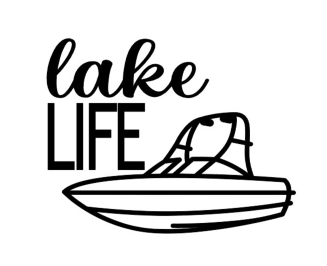 Lake Life Vinyl Decal| Lake Decal | Lake Sticker | for Tumbler | Phone ...