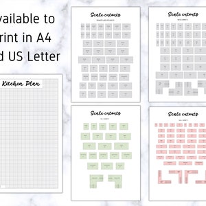 Kitchen Layout Room Planner - Design Your Dream Kitchen FT/IN - Etsy