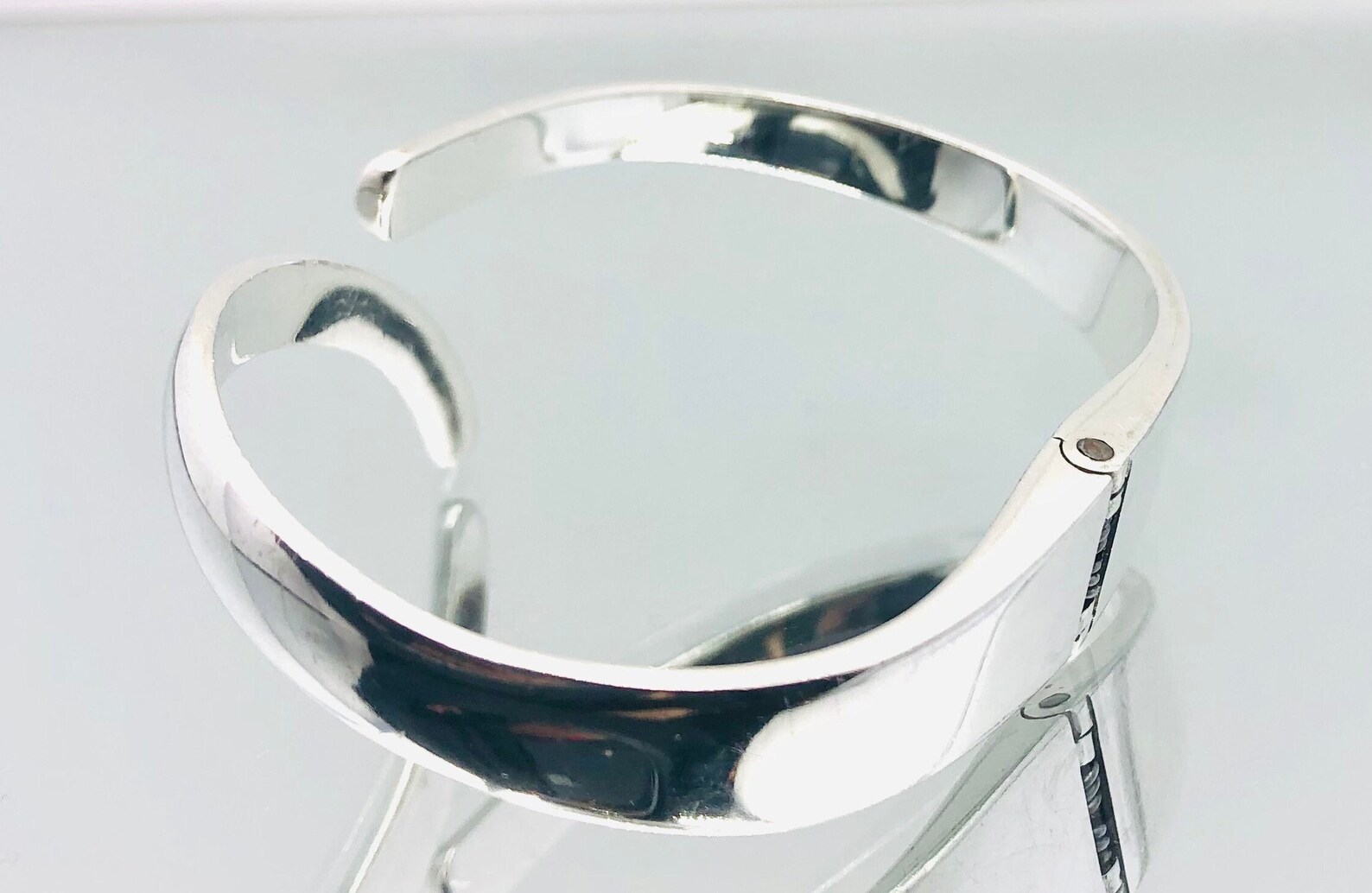 Sterling Silver Hinged Bangle Mexico Vintage - Etsy
