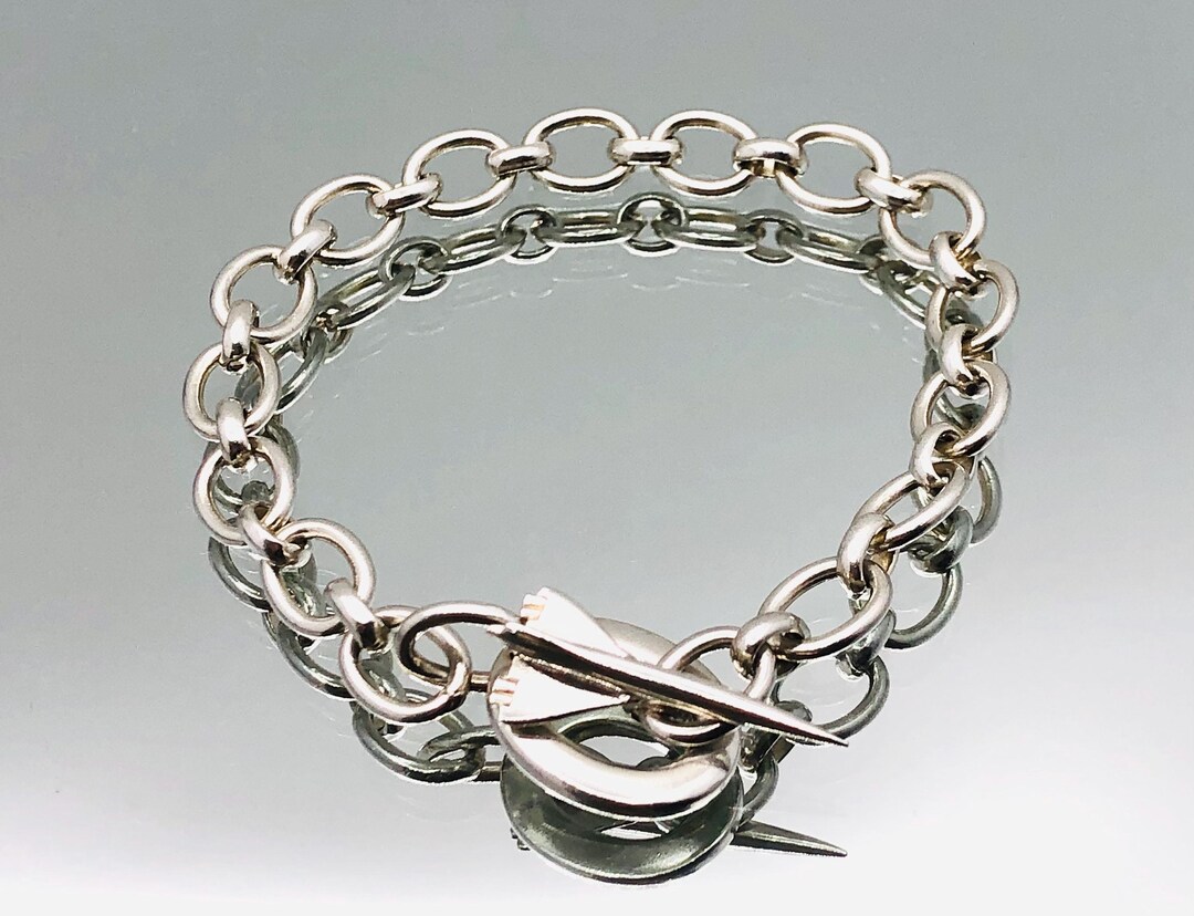 Links of London Sterling Silver Concorde Toggle Chain Bracelet Vintage ...