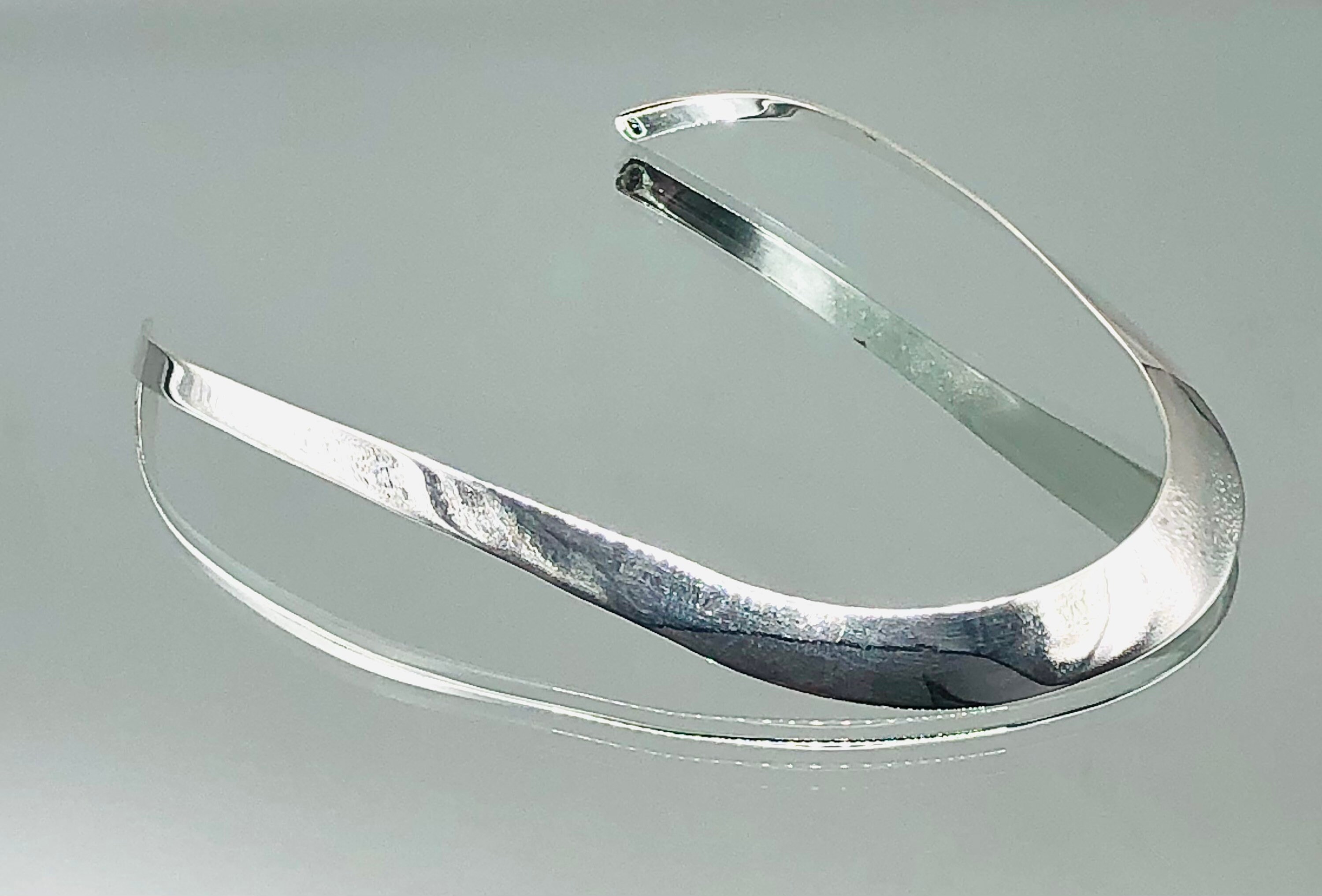 Sterling Silver Long Heavy Torque Collar Necklace Vintage - Etsy Australia