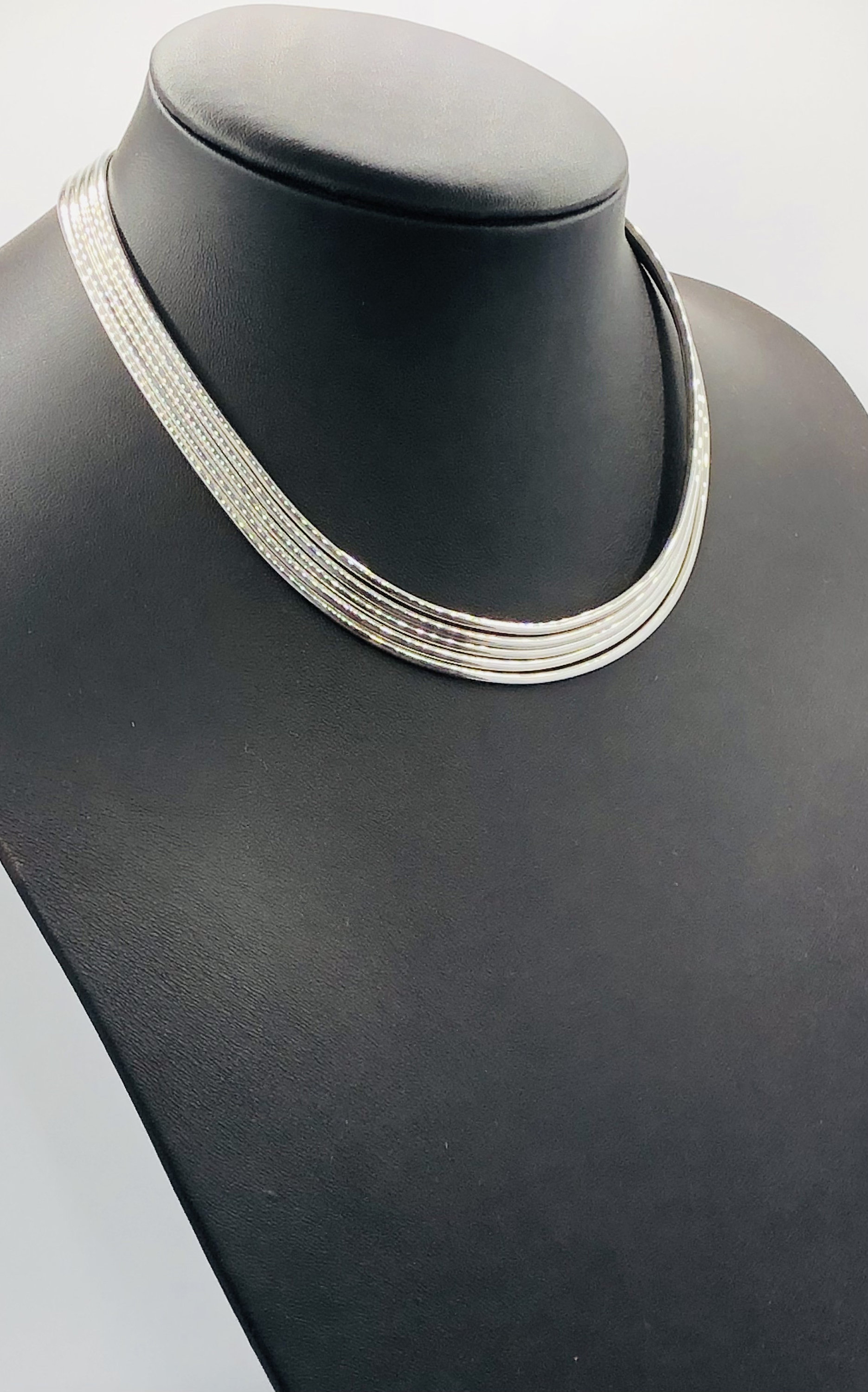 Hi Ho Sterling Silver Heavy Five Strand Torque Collar Necklace - Etsy