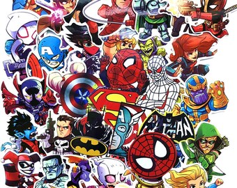 Stickers for laptop marvel Superman Sticker Vintage Marvel Stickers ...