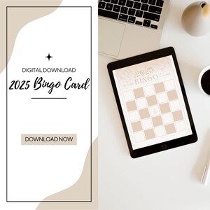 2025 Bingo Template - Blank and Pre Filled - Etsy