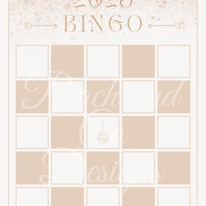 2025 Bingo Template - Blank and Pre Filled - Etsy