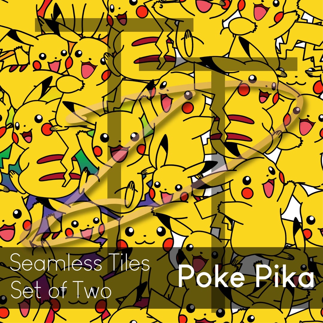 Poke Pika Seamless Tile - Etsy