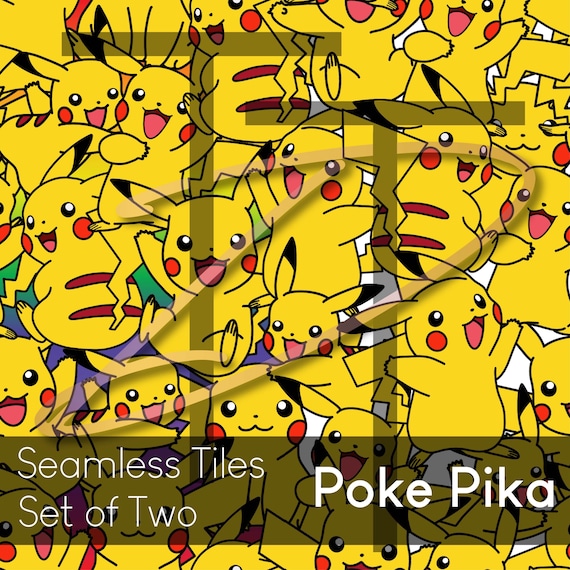 Poke Pika Seamless Tile | Etsy