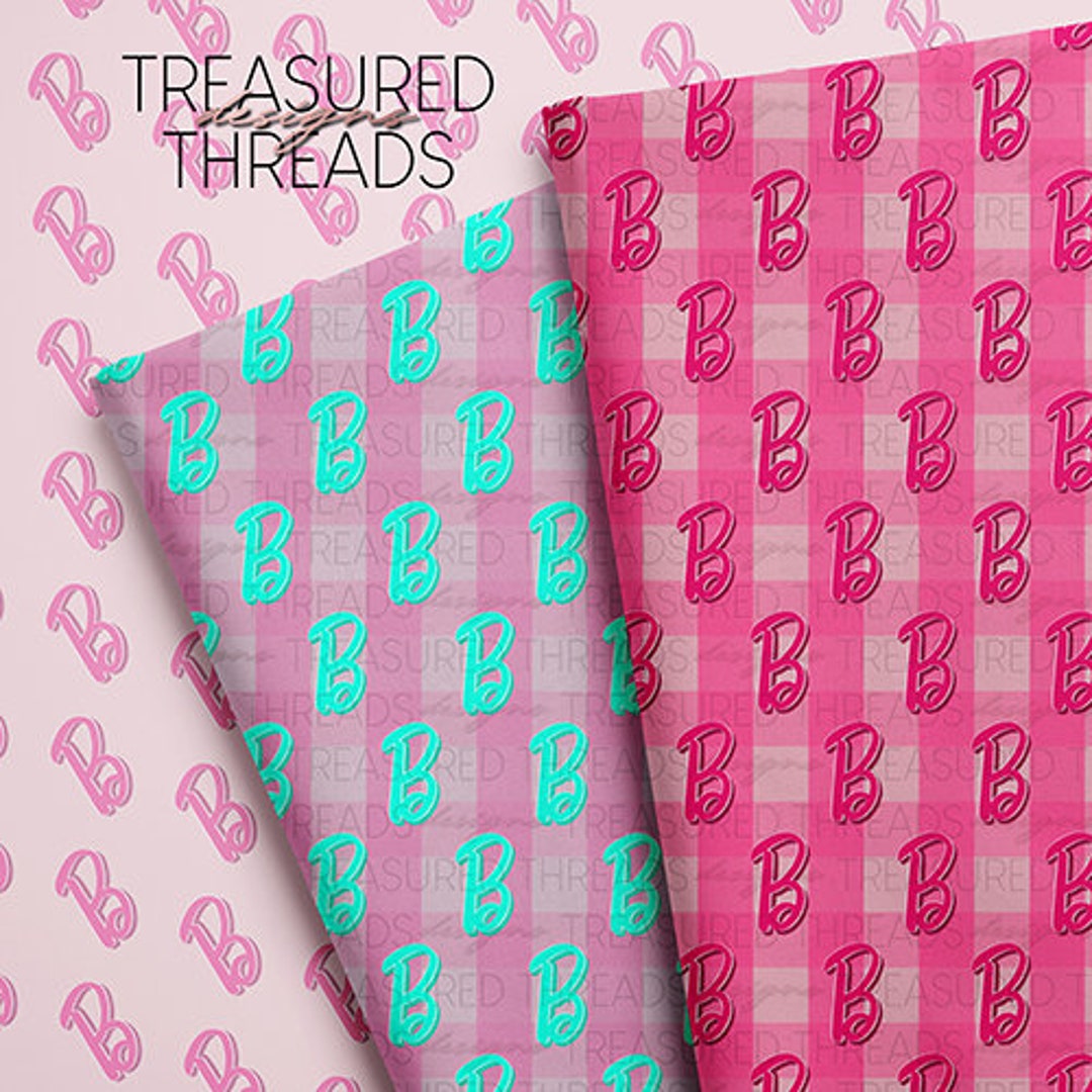 B.arbie Gingham Letter Seamless Tile Set - Etsy