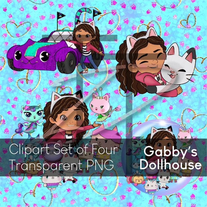 Gabby's Dollhouse PNG Clipart - Etsy