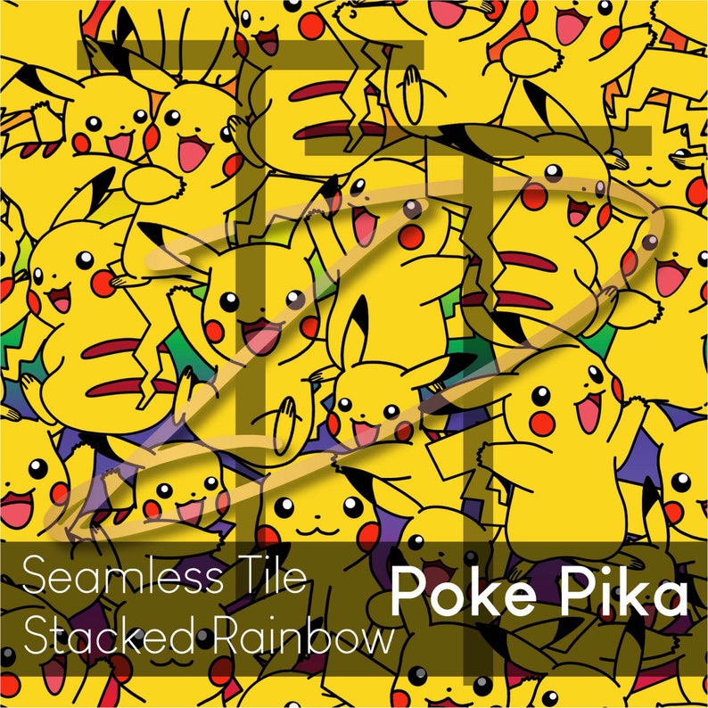 Poke Pika Seamless Tile - Etsy