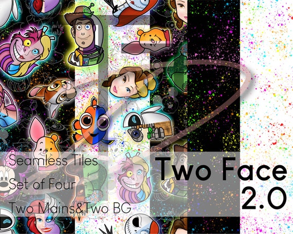 Two Face 2.0 Seamless Tile - Etsy