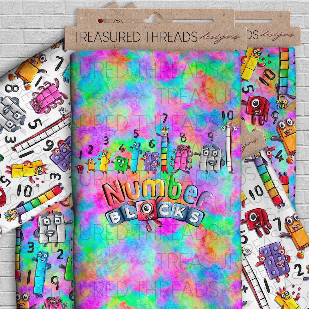 Seamless Design Pattern Number Blocks - Etsy