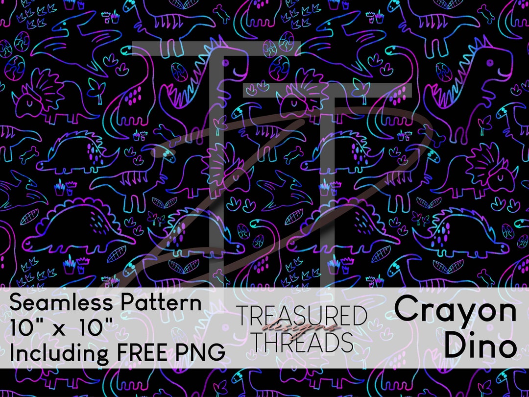 Dino Seamless Pattern - Etsy